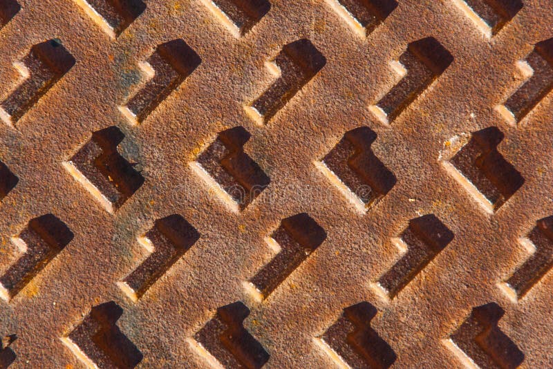 Rusty Old Grid. Portrait Orientation. Stock Image - Image of rust ...