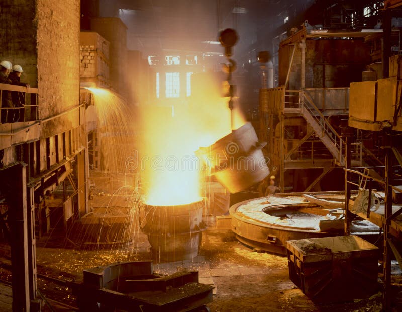 Industrial metallurgy stock image. Image of heavy, process - 2267243