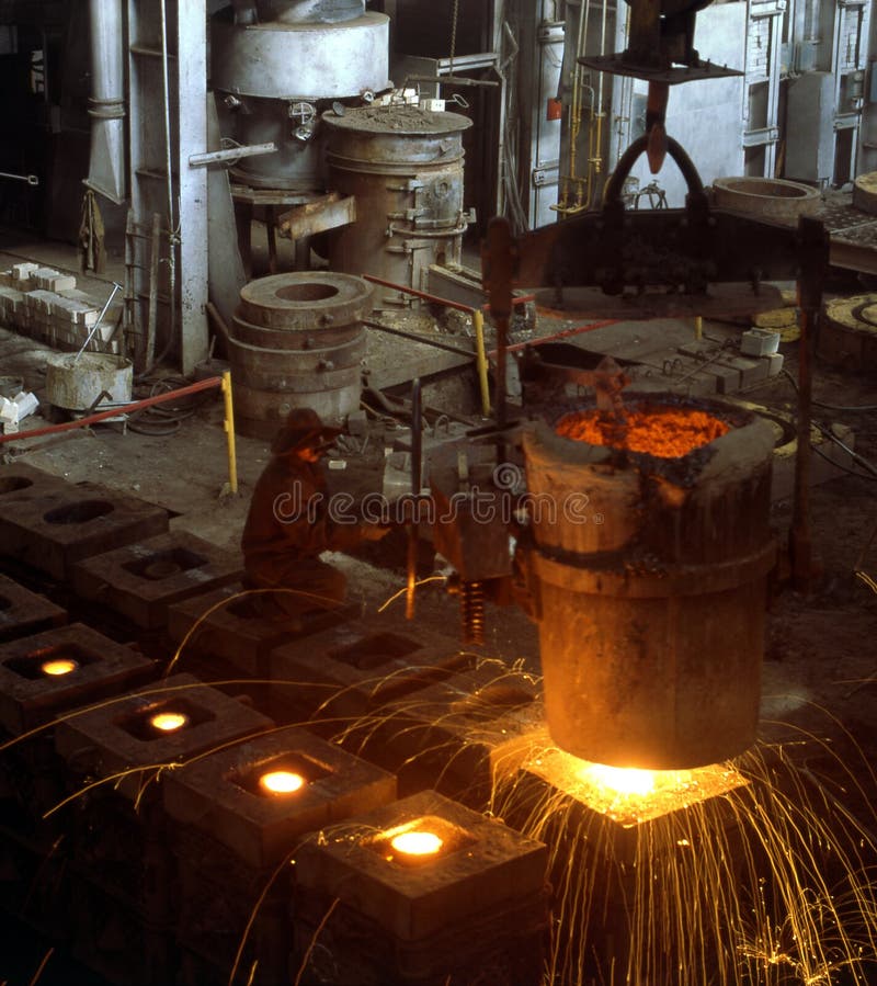 Industrial metallurgy stock image. Image of smoke, stove - 2295341
