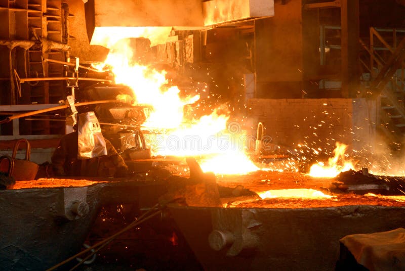 Industrial metallurgy stock photo. Image of sparks, metallurgy - 5890748