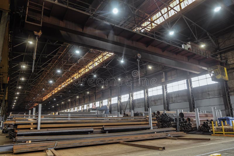 Industrial Metalwork Production Hall and Warehousing Workshop with ...