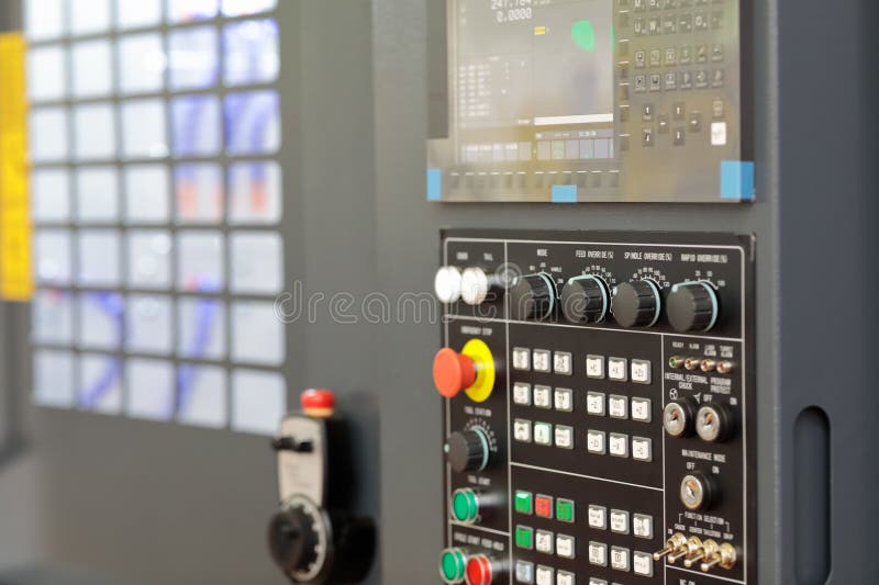 Industrial Metalworking CNC Lathe Close Up Stock Photo - Image of ...