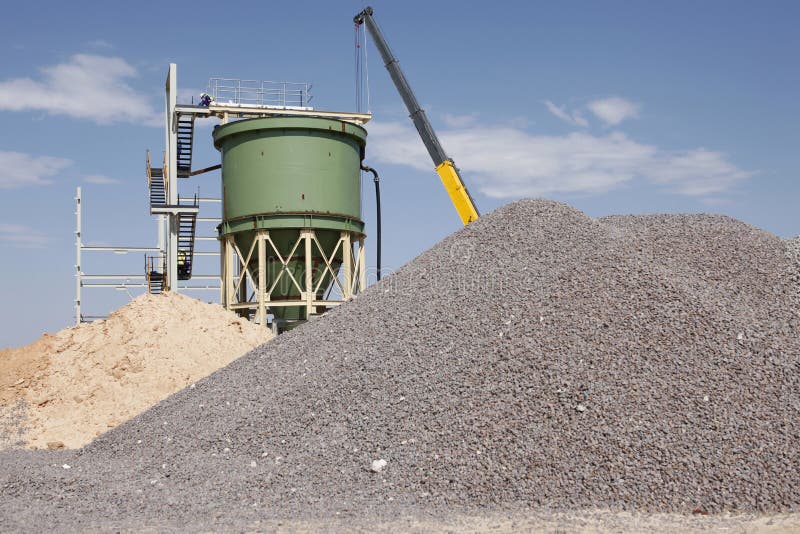 Industrial Diamond Mining Plant Under Construction Stock Photo - Image ...