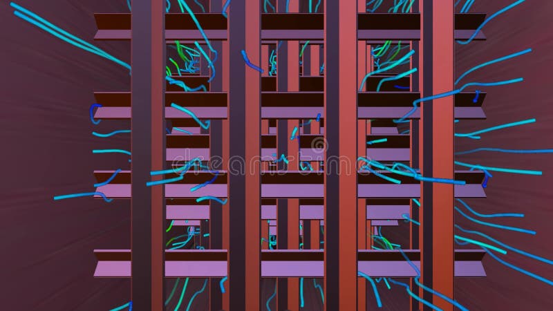 Industrial Mixer Airflow Simulation Cfd Simulation Computational Fluid Dynamics Stock Footage