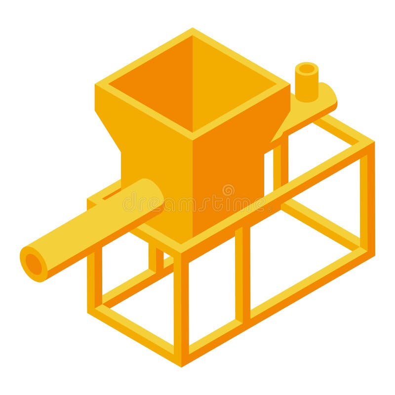 Industrial Mixer Icon Isometric Vector. Cement Machine Stock Vector ...
