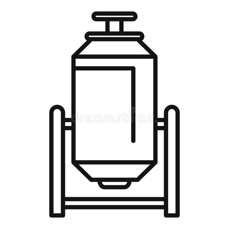 Industrial Mixer Machine for Production Line Processing Stock Vector ...