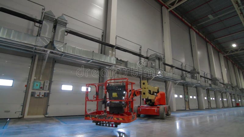 Industrial Modern Warehouse Loading Dock Indoor Stock Footage - Video ...