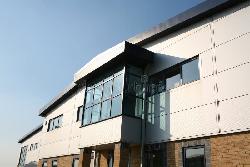 Industrial Office Building Unit Block Stock Image - Image of offices ...