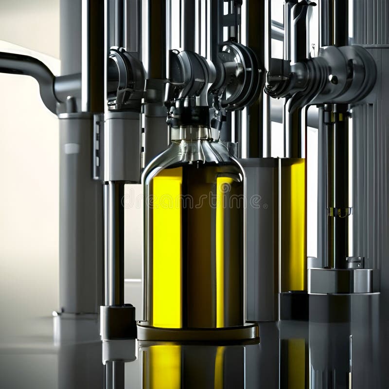 Industrial Oil Filling High Technology Stock Photo - Image of filling ...