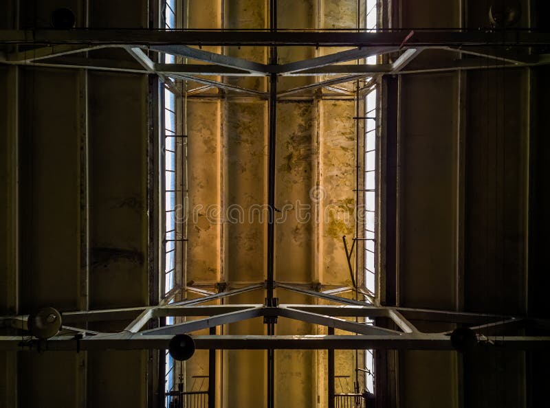 Industrial Old Ceiling Background Stock Photo - Image of huge, concept ...