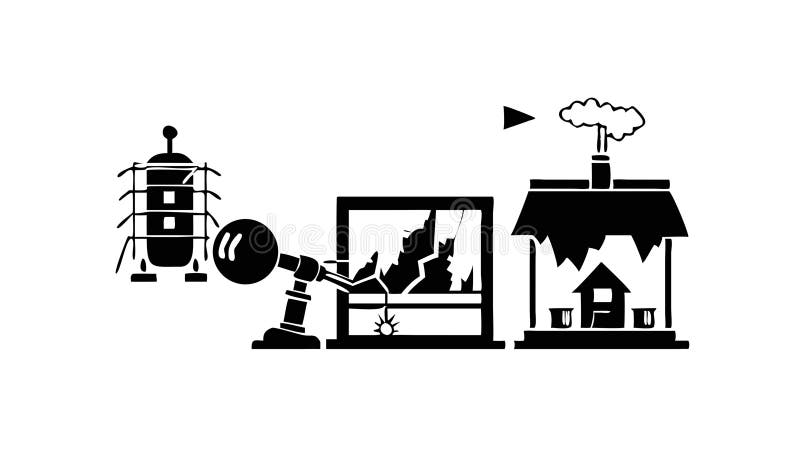 Industrial Operator: Human-Machine Interaction Icon, Vector Design ...