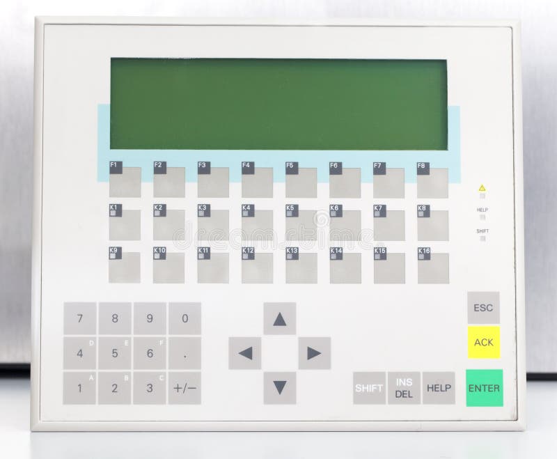 CNC operator panel stock image. Image of industry, mill - 61702177