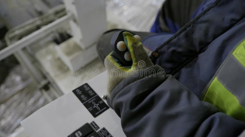 An Industrial Operator Skillfully Utilizing Control Panel in the ...