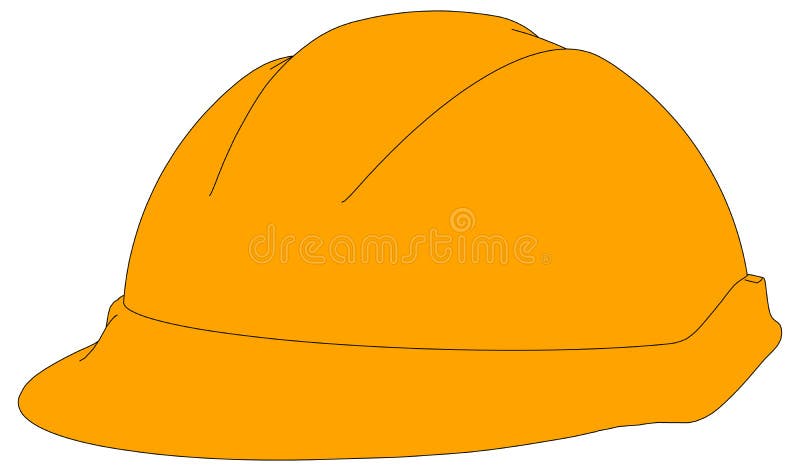 Worker in Orange Overalls. Isolated Stock Illustration - Illustration ...