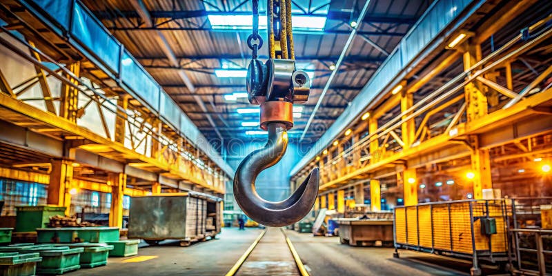 Industrial Overhead Crane with Steel Hook a Powerful Lifting Solution ...