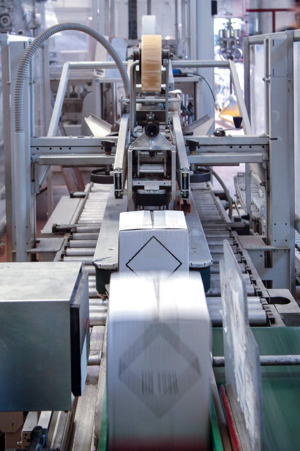 Industrial Pack and Delivery Stock Image - Image of conveyor, delivery ...