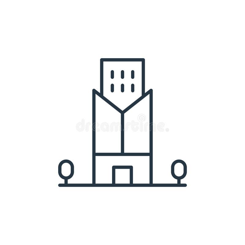 Industrial Park Outline Vector Icon. Thin Line Black Industrial Park ...