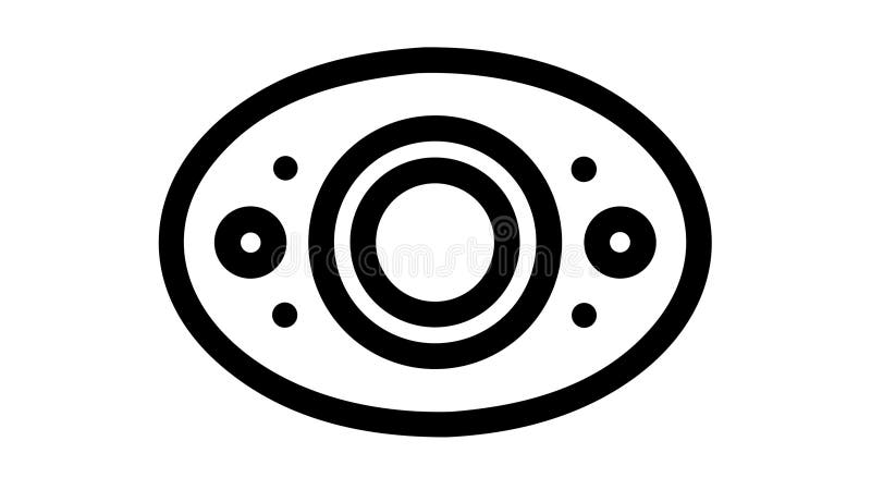 Industrial Part with Circular Ports Icon, Vector Design Generative AI ...