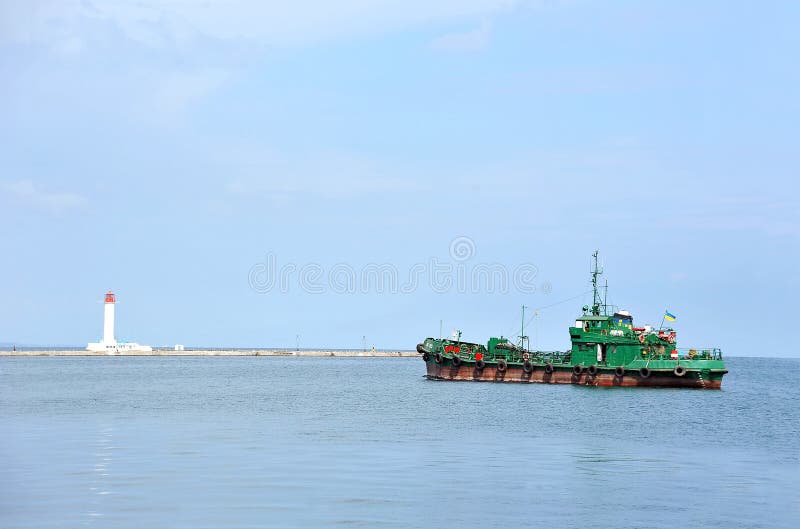 Old industrial pilot ship stock image. Image of industry - 26851609