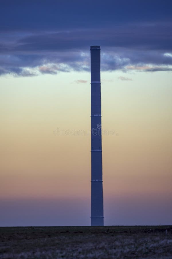 Industrial Pipe on the Background of Blue Clouds Stock Image - Image of ...