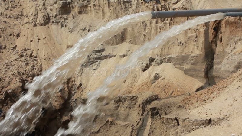 Industrial Pipe Discharging Liquid Waste. Stock Video - Video of ...