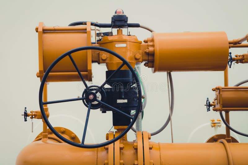 Industrial Pipe Valve / Gate Valve Stock Photo - Image of power, manual ...