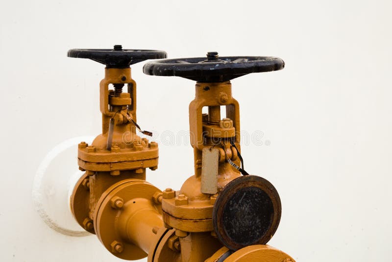 Industrial Pipe Valve / Gate Valve Stock Image - Image of check ...