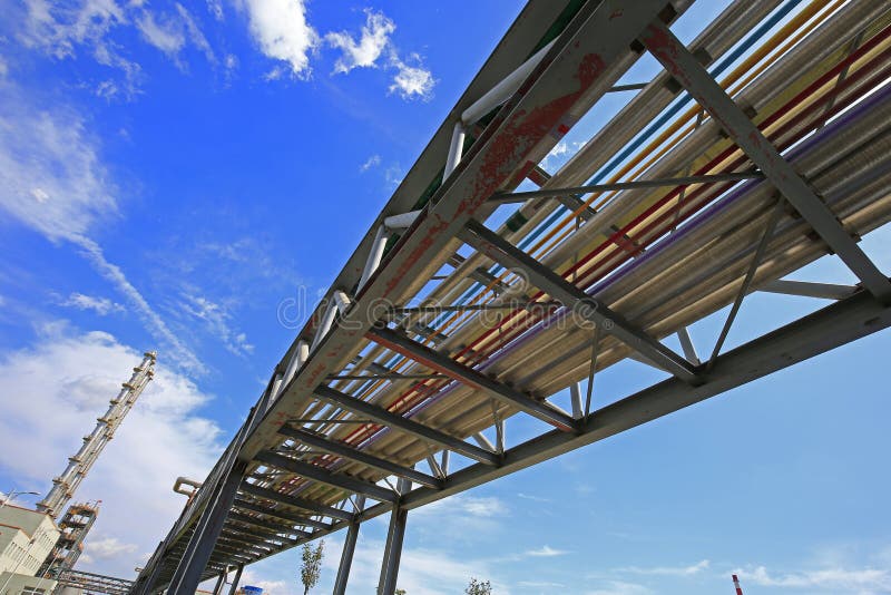 Industrial Pipeline Equipment of the Factory Stock Photo - Image of ...