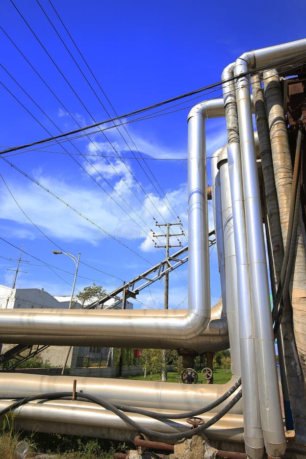 Industrial Pipeline Equipment of the Factory Stock Photo - Image of ...