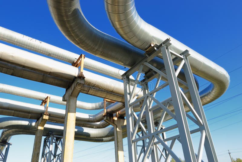 Industrial pipelines stock image. Image of commercial - 6610797