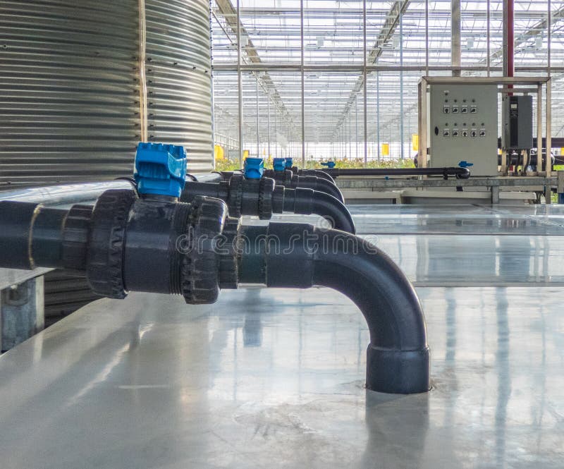 Industrial Pipes and Engine Stock Image - Image of power, lengthways ...