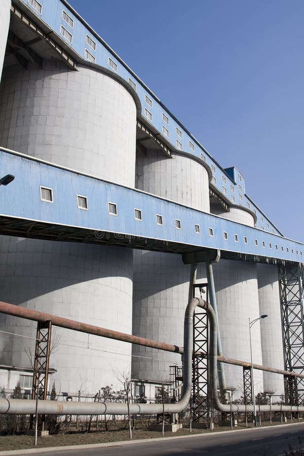 Industrial Pipes On A Factory Infrastructure Stock Image - Image of ...