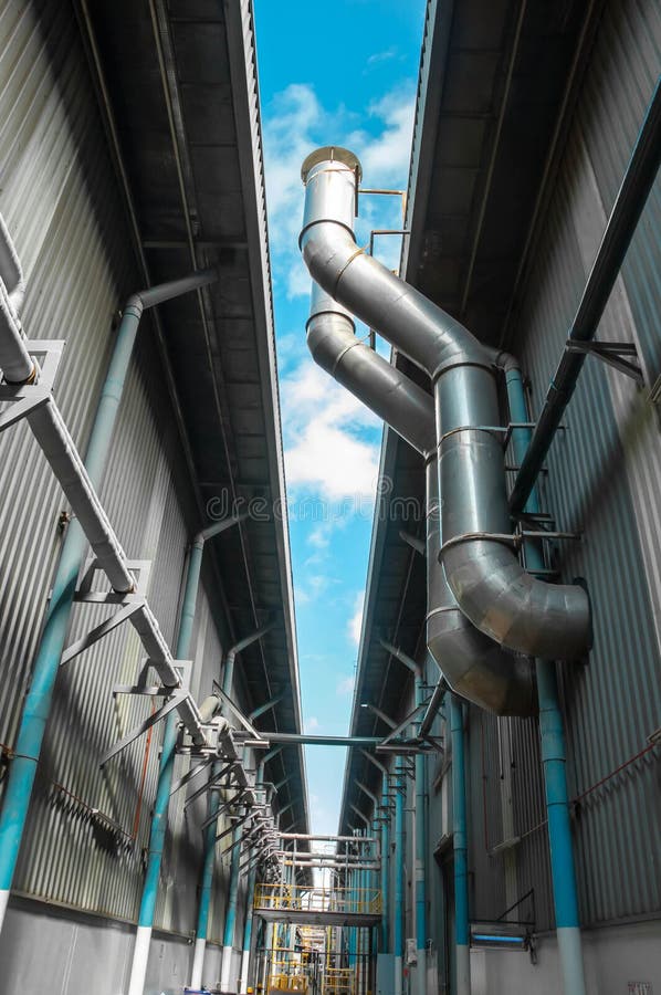 Industrial Piping For Background Stock Photo - Image of grass ...