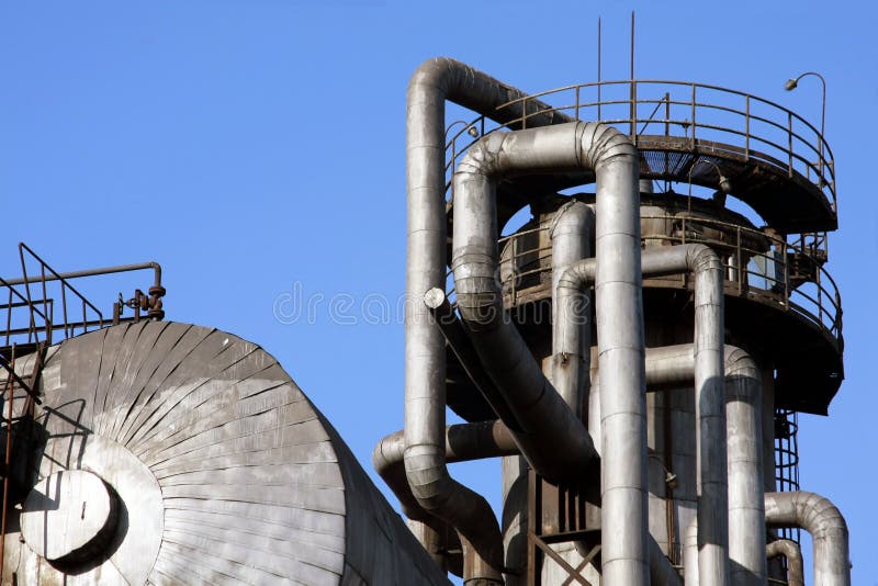Industrial Piping System stock image. Image of waste - 14210821