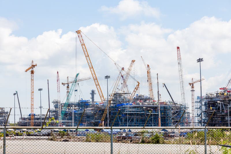 Industrial Plants are Currently Under Construction Stock Image - Image ...