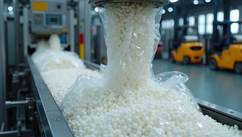 Industrial Plastic Pellet Packaging Process Stock Illustrations – 14 ...