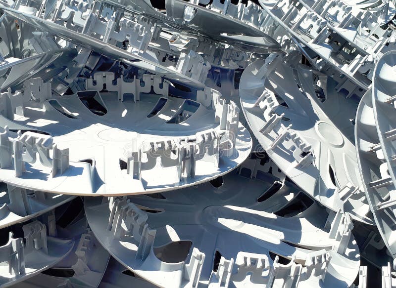 Industrial Plastic Product in the Same Pattern Gray Color Stacking ...