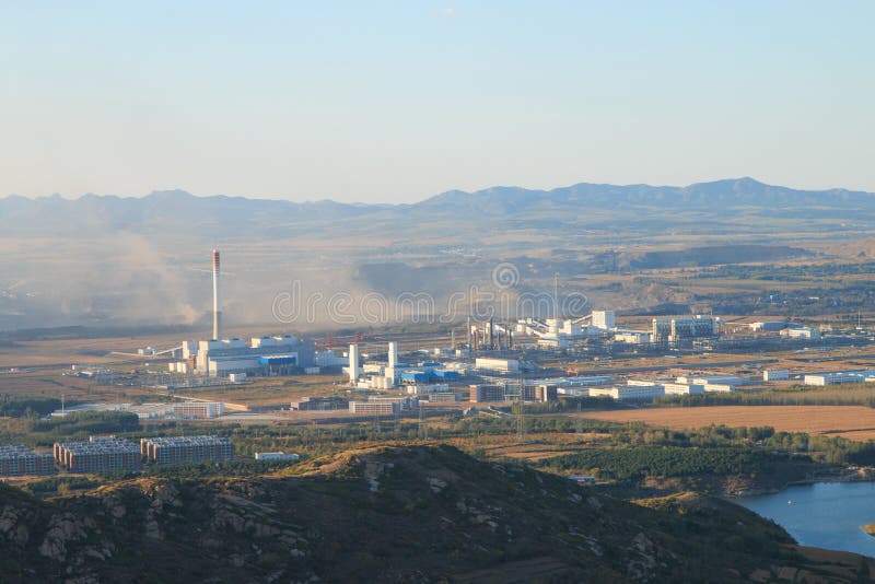 Industrial Pollution stock photo. Image of colorful, blue - 59713658