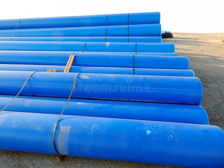 Industrial polymer pipes stock image. Image of industry - 373081669