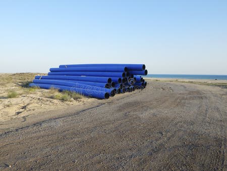 Industrial polymer pipes stock image. Image of cylindrical - 373082367