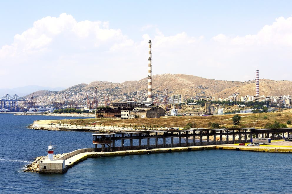 Elevated Platform in the Port of Athens Editorial Photo - Image of ...