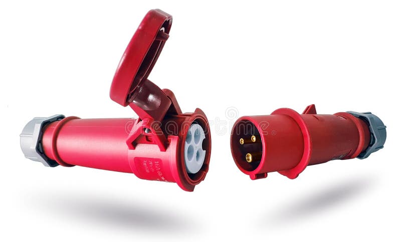 Industrial power conector. stock image. Image of object - 69451903