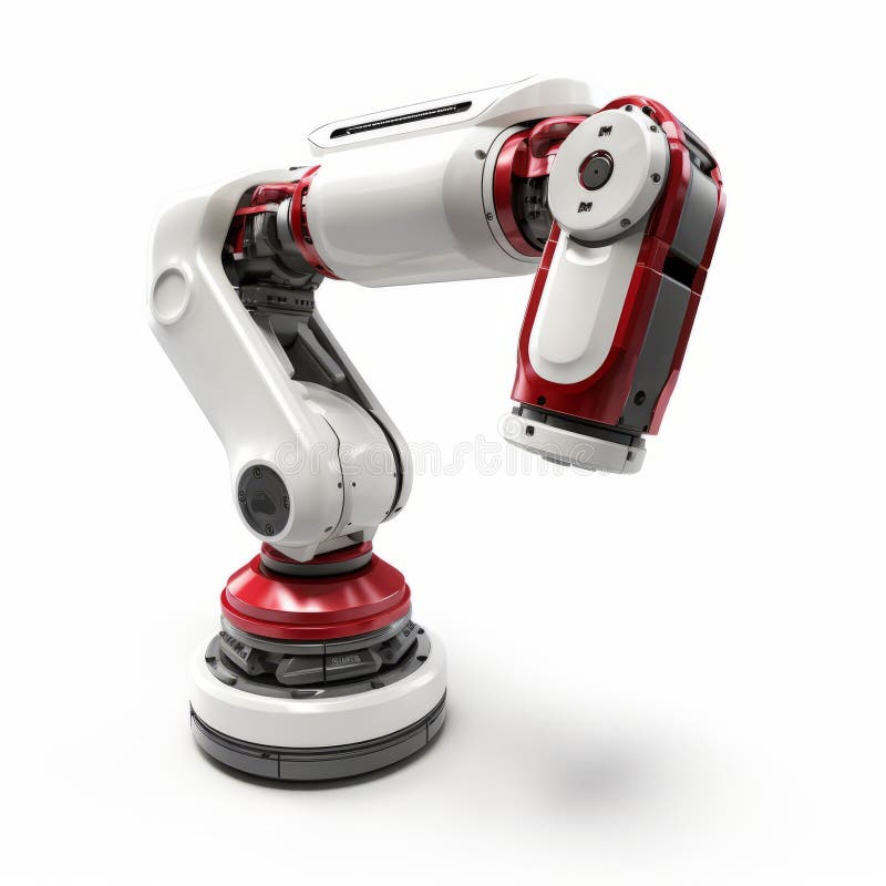 Industrial Precision: 3d Rendering of Collaborative Robot on White ...