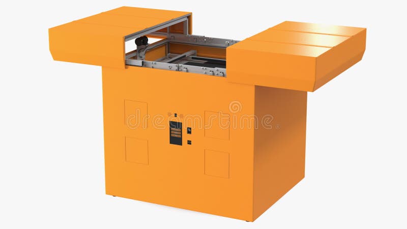Industrial Printer with Protective Cover System Design Stock Photo ...