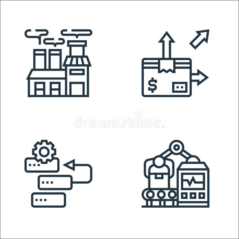 Backlog Icon Vector from Industrial Process Concept. Thin Line ...