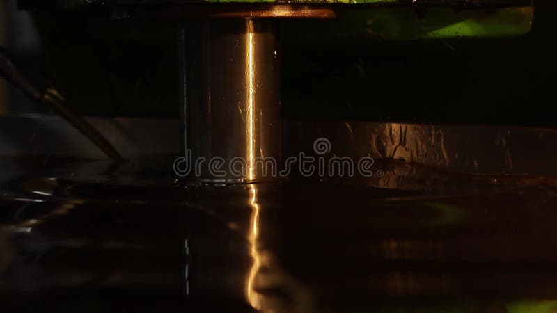 Industrial Process of Mixing Technical Oil. Close-up Stock Video ...