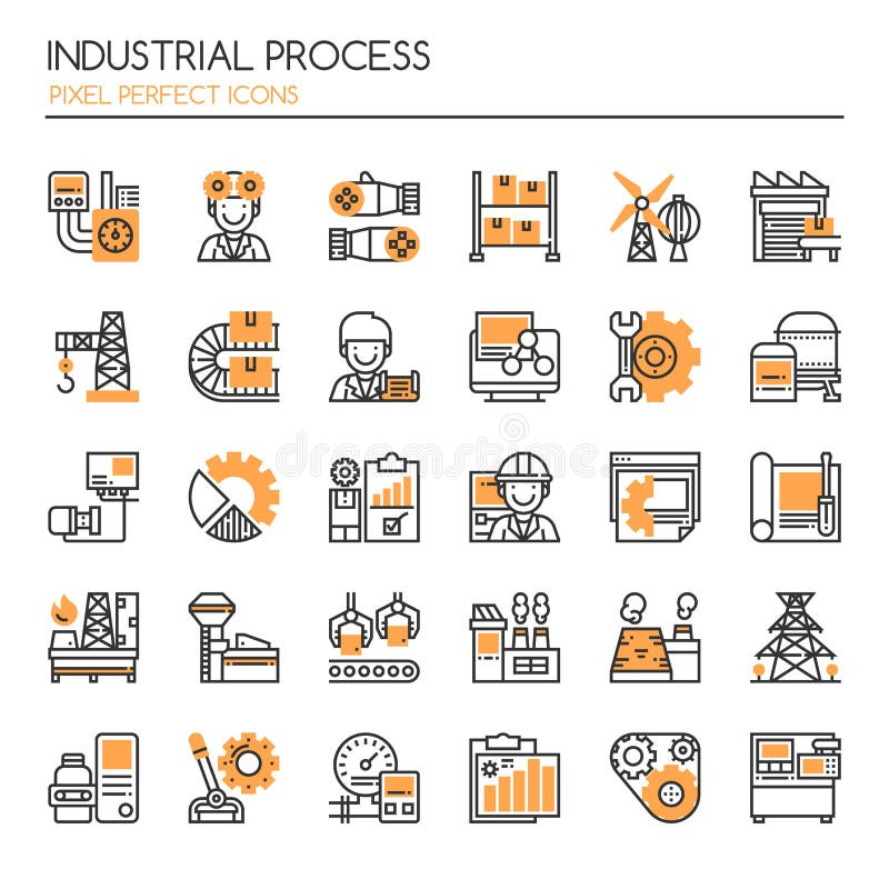 Industrial Process Vector Seamless Pattern Stock Vector - Illustration ...