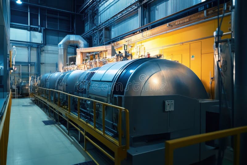 Industrial Processing Facility with Large Metallic Equipment in ...