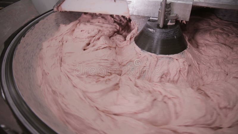 Machine for Minced Meat Production Mixing Meat and Spices for Making ...