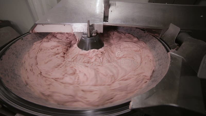 Machine for Minced Meat Production Mixing Meat and Spices for Making ...